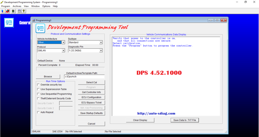 GM DPS Archive Creator Tool, a Converter of SPS to DPS calibrations ...