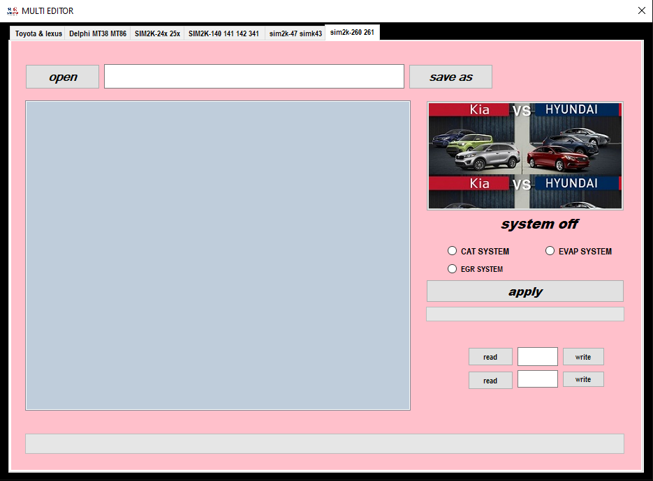 Multi Editor Auto Xdiag